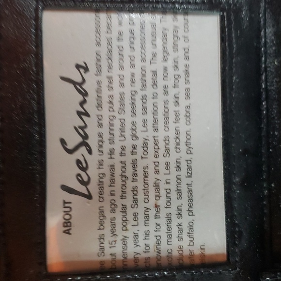 Lee Sands | Bags | Vintage Lee Sands Eel Skin Wallet | Poshmark